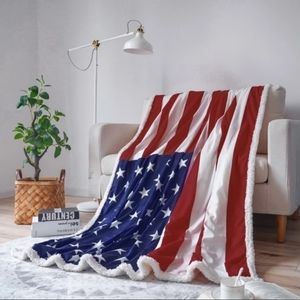 Bedding | American Flag Plush Fleece Blanket | Poshmark